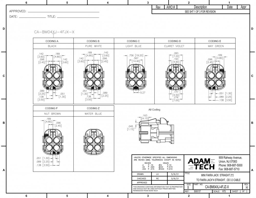 CA-BM04XJ-4FJX-X technical drawing, page 2