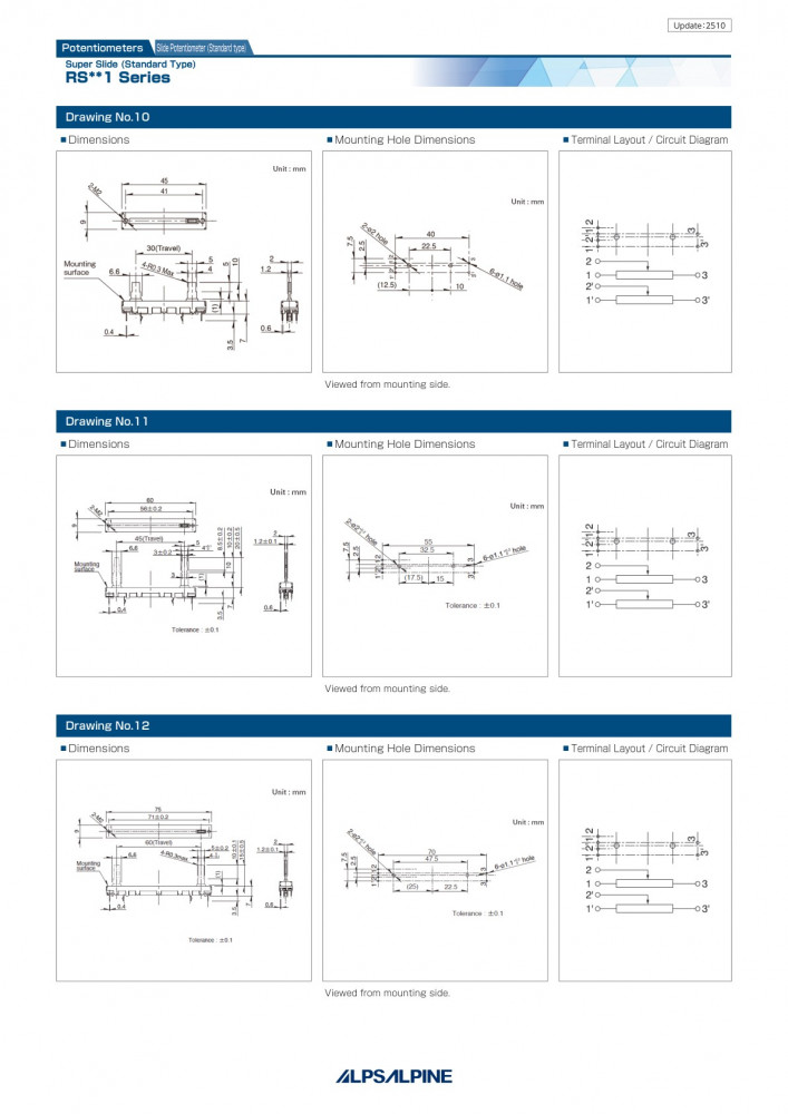 ALPSALPINE RS series catalog page 6