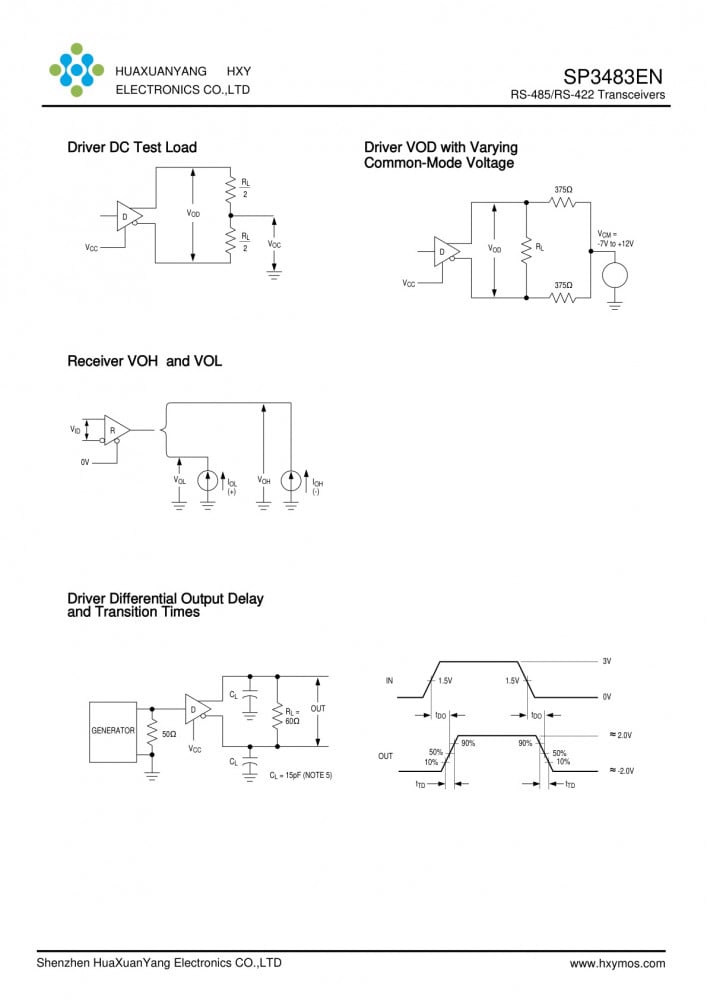 SP3483EN-HXY datasheet page 7
