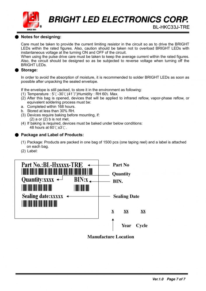BL-HKC33J-TRE datasheet page 8