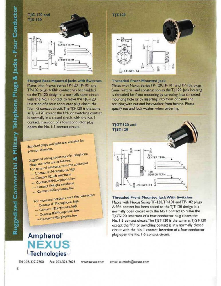 Amphenol NEXUS document page 4