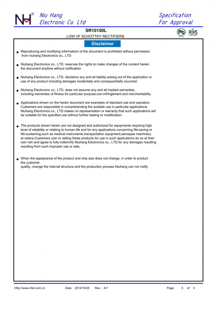 SR10150L datasheet page 5