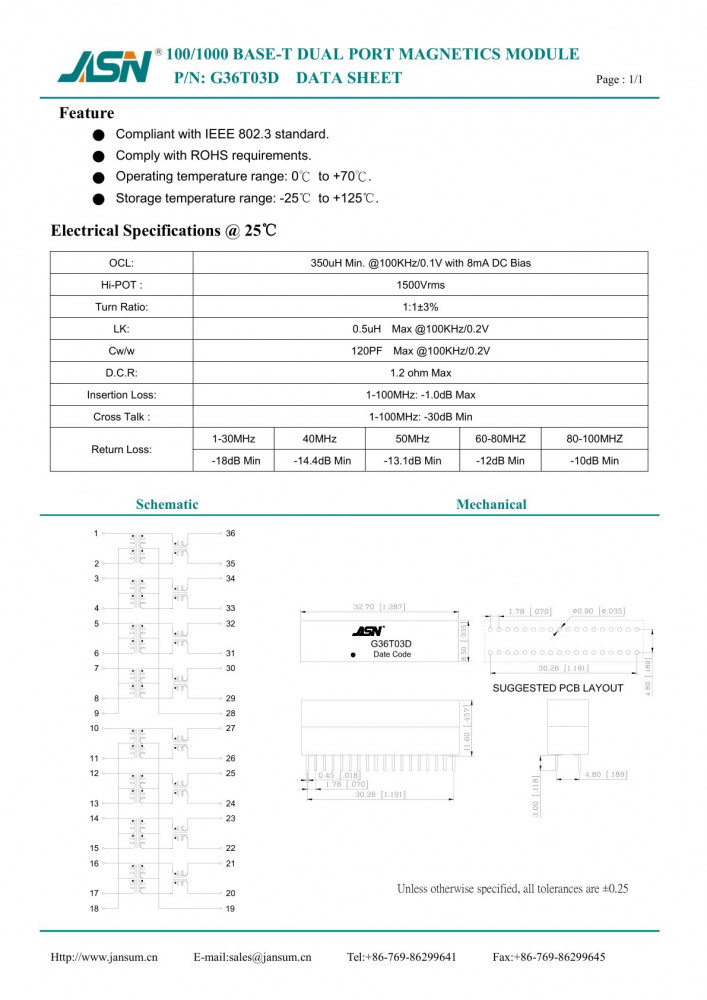 JASN G36T03D technical document
