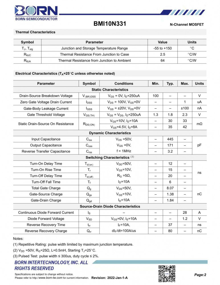 BMI10N331 datasheet page 2