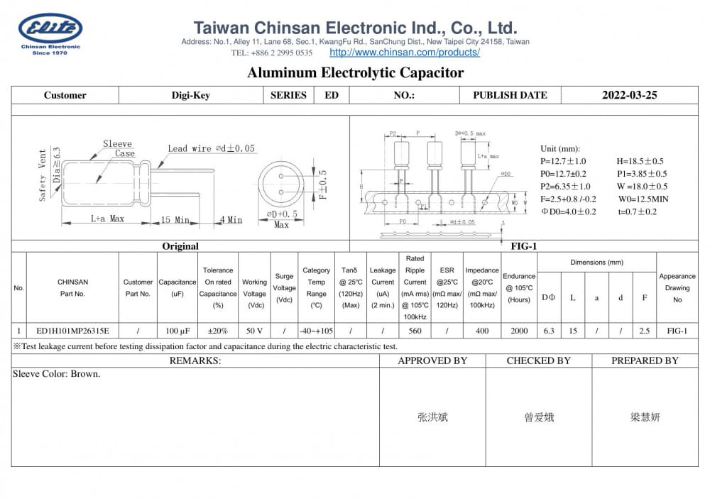 Chinsan ED datasheet page 4