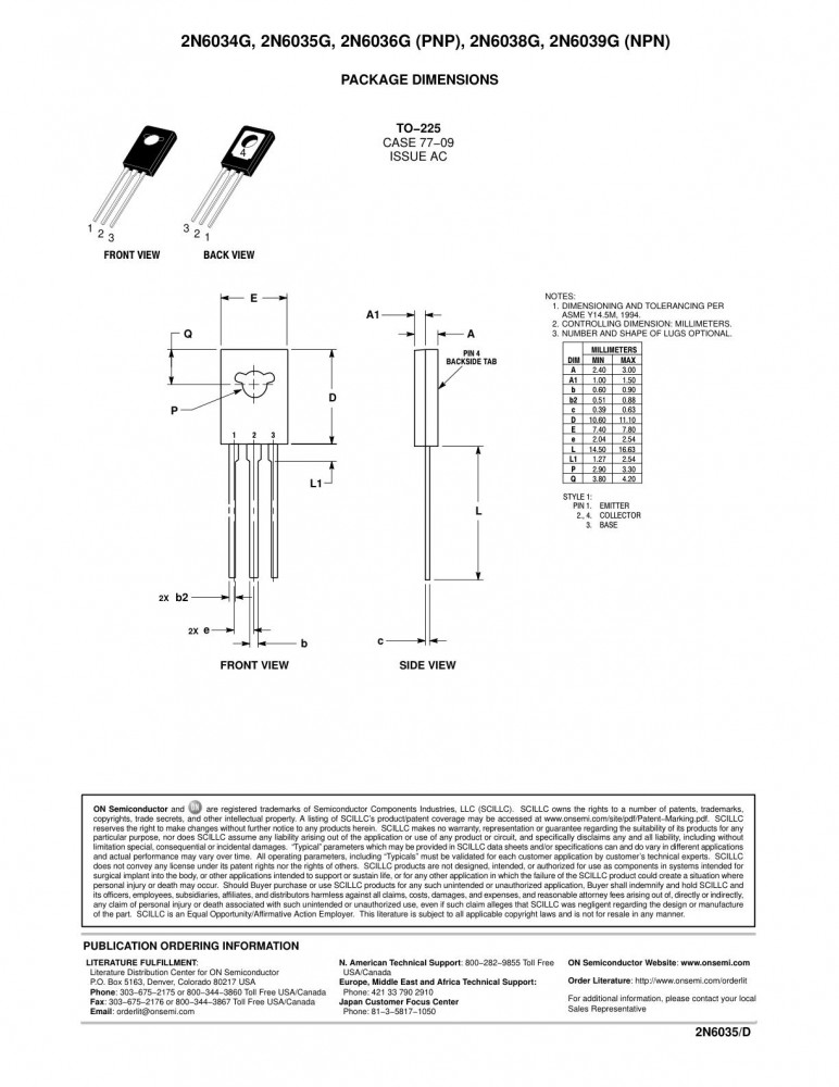 2N6036 datasheet page 6