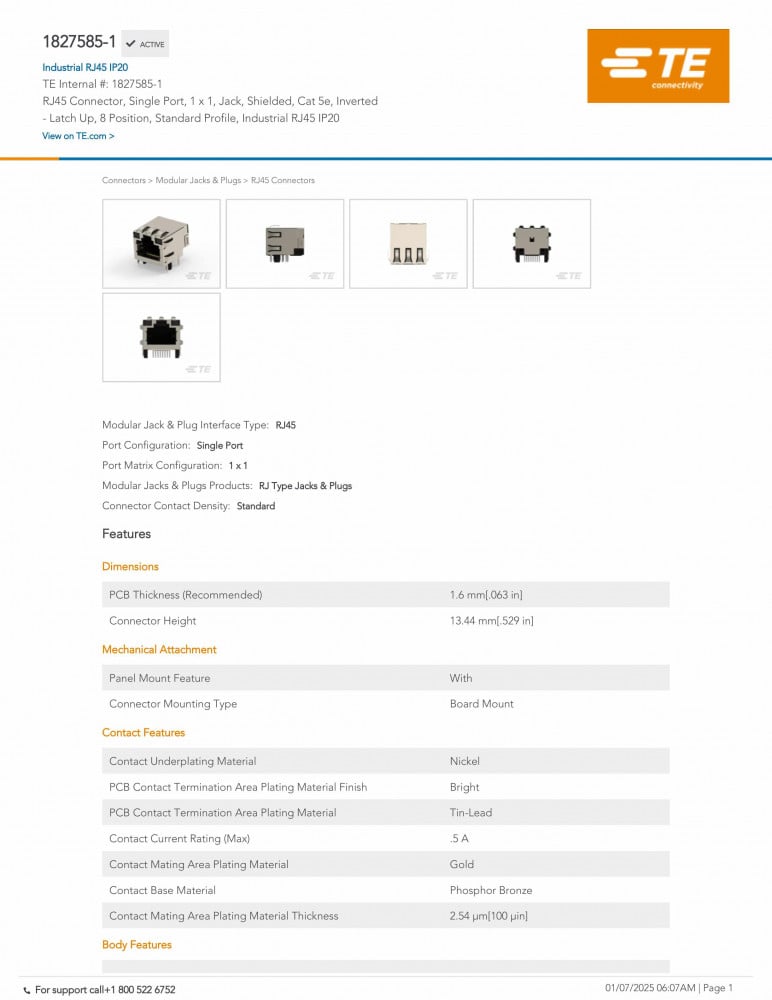 1827585-1 technical drawing page 1