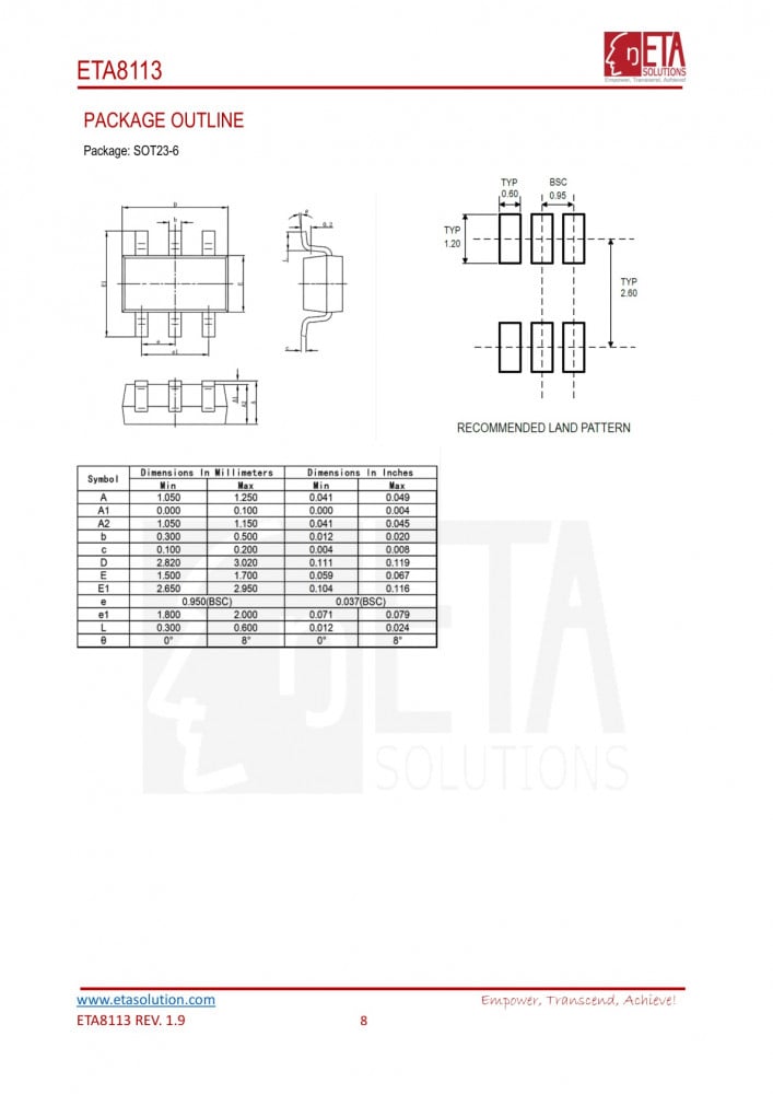 ETA8113S2G datasheet page 8