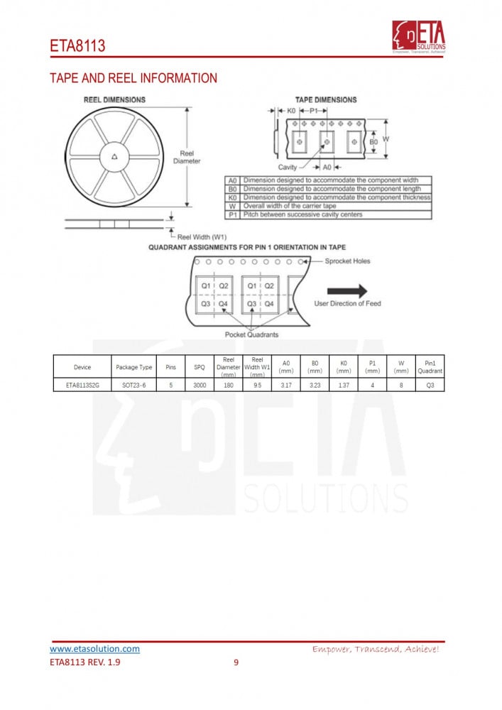 ETA8113S2G datasheet page 9