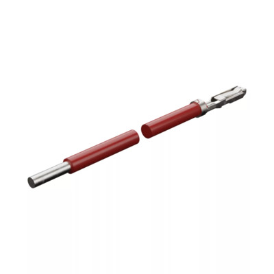 Pre-Crimped Lead Mizu-P25 Female-to-Pigtail, Tin (Sn) Plating, 450.00mm Length, 20 AWG, Red for sale