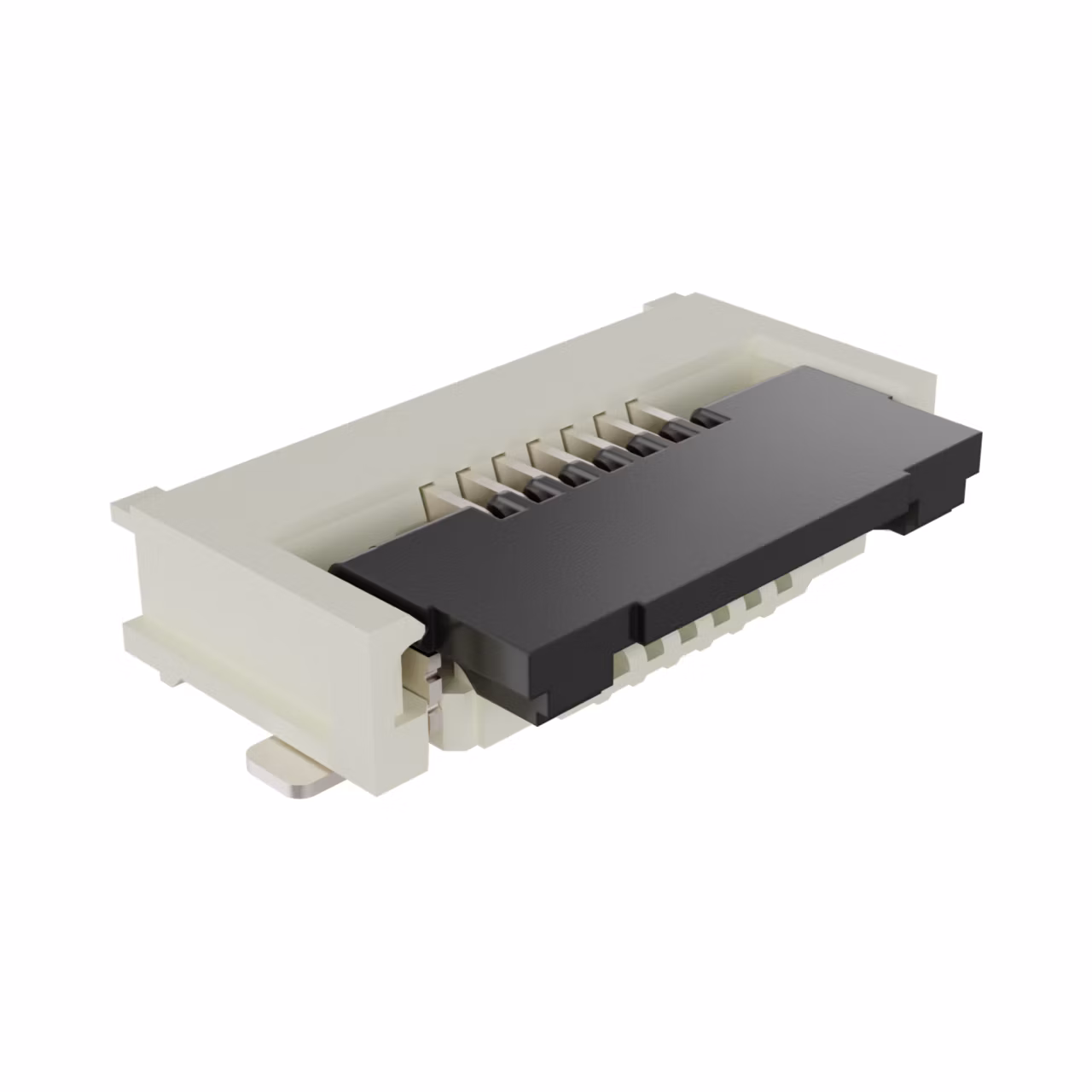 Easy-On FFC/FPC Connector, 0.50mm Pitch, 1.90mm Height, Single Bottom Contact (FS19), Right-Angle, Surface Mount, ZIF, 7 Circuits, Tin-Bismuth Plating for sale