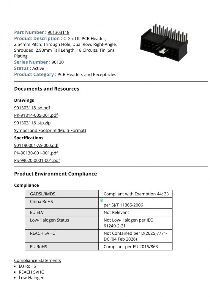 901303118 technical document preview, page 1