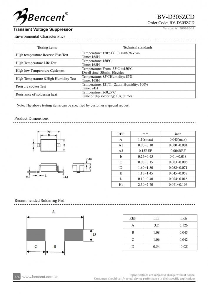 BV-D305ZCD datasheet page 3