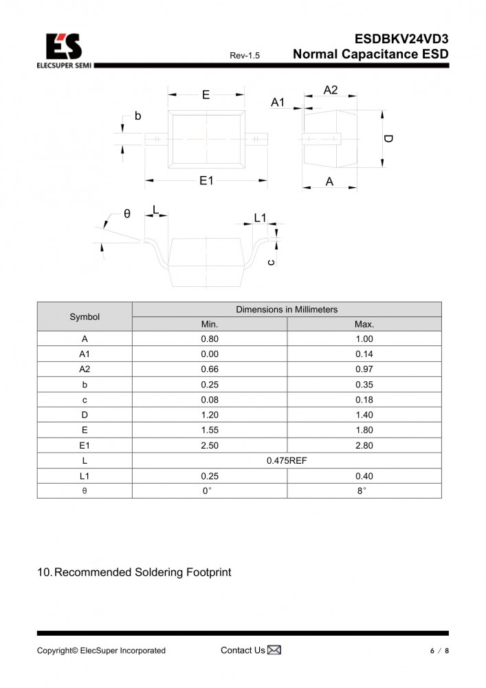 ESDBKV24VD3 datasheet page 6