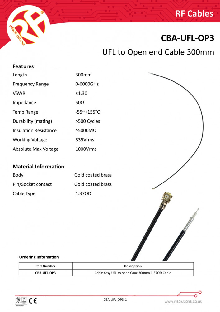 CBA-UFL-OP3 technical document page 1