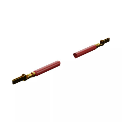 Pre-Crimped Lead Mini-Fit Sr. Male-to-Mini-Fit Sr. Male, Gold (Au) Plating, 450.00mm Length, 8 AWG, Red for sale
