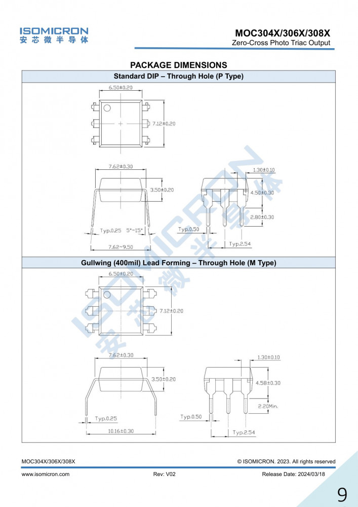 MOC3082VPE-AXW datasheet page 9
