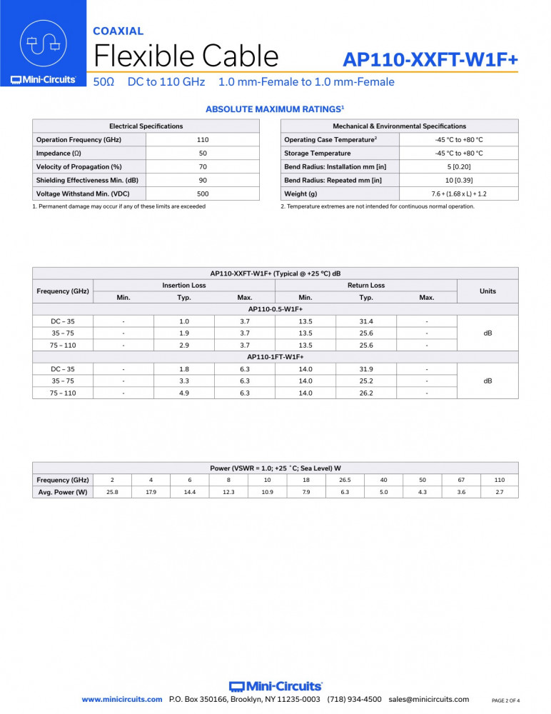 AP110 technical document page 2