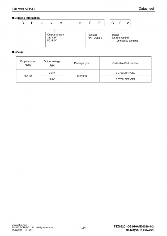 BD750L5FP-CE2 technical document page 2