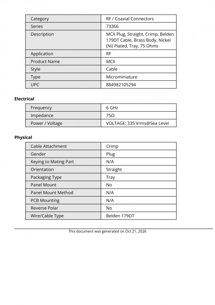 MOLEX 733666180 technical document image, page 2