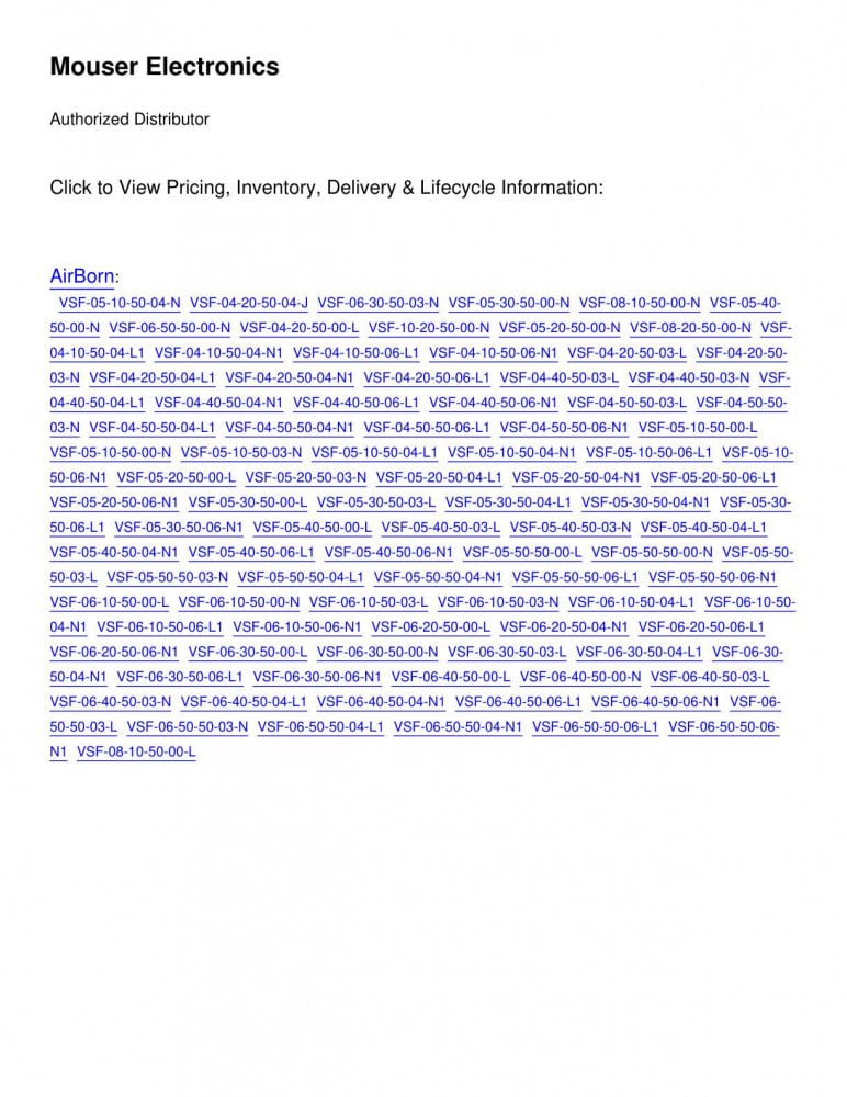 AirBorn VSF connector technical document page 2