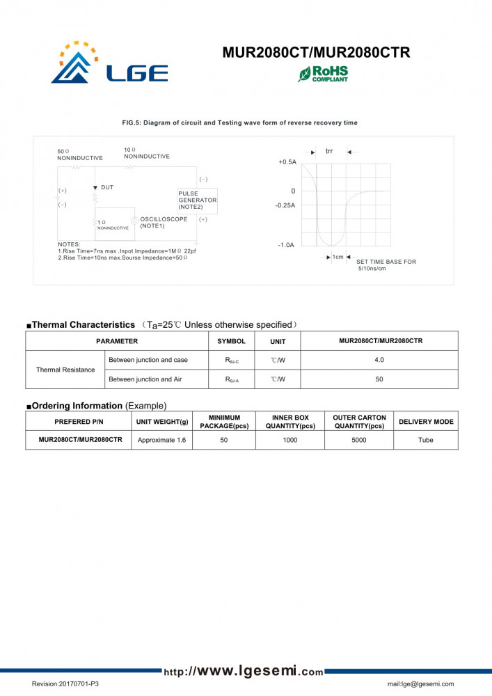 MUR2080CT datasheet page 3