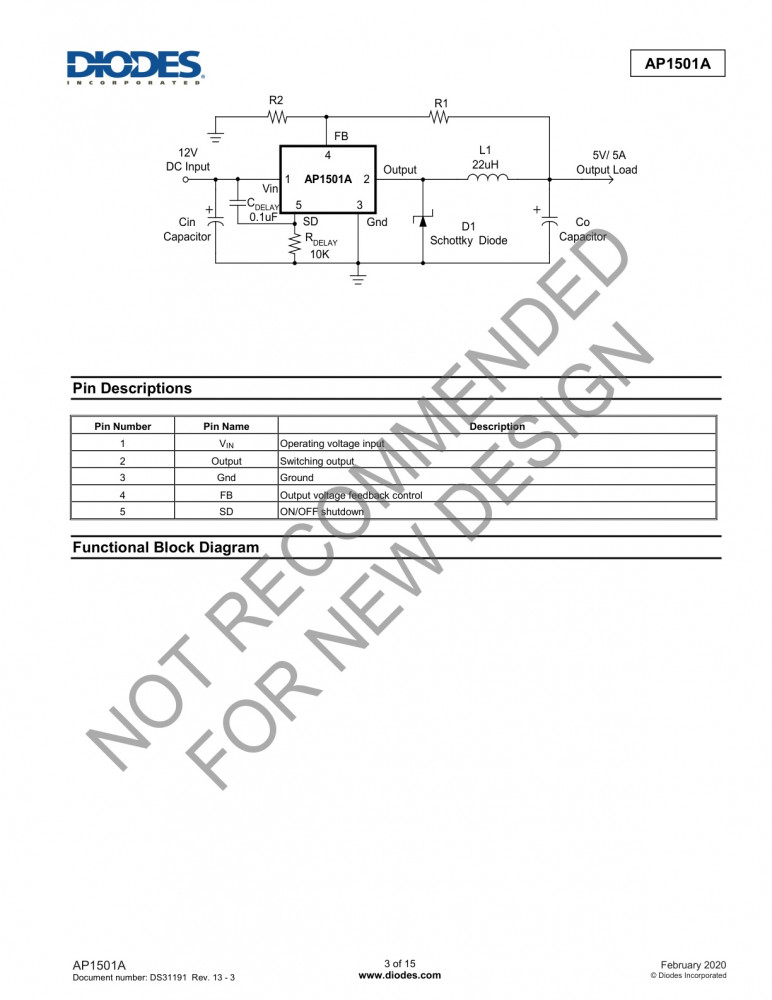 AP1501A datasheet page 3