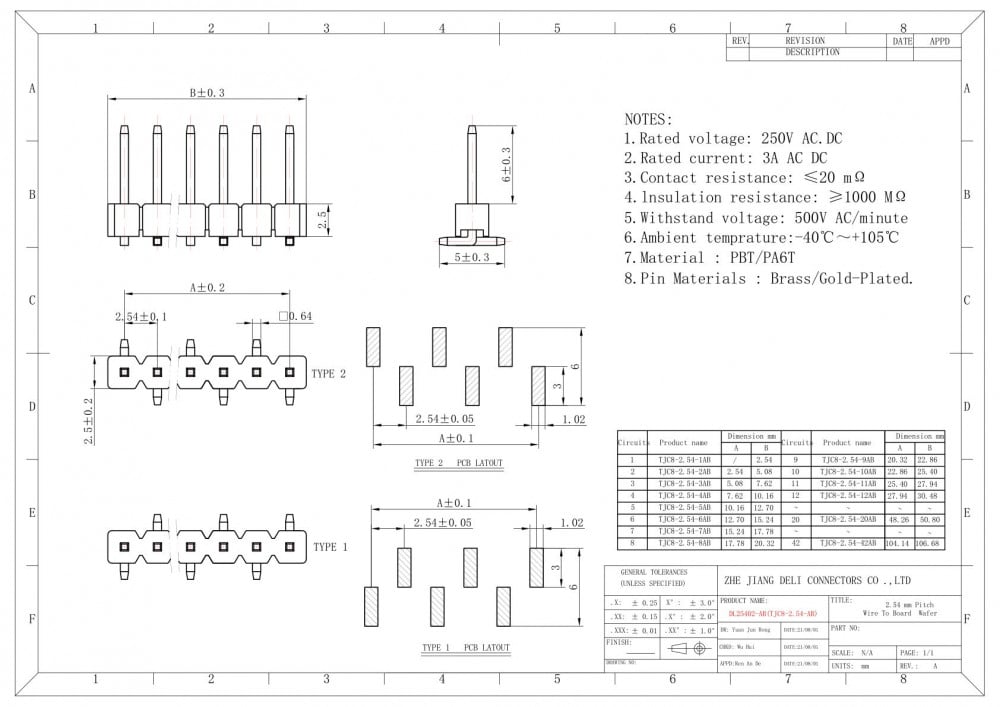 DLL TJC8-2.54-T drawing page 3