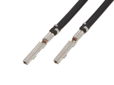 Pre-Crimped Lead Squba 3.6 Female-to-Squba 3.6 Female, Tin (Sn) Plating,  300.00mm Length, 16 AWG, Black for sale