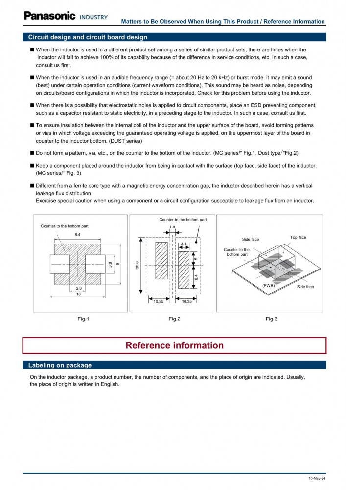 PANASONIC ETQP4M100KFM datasheet page 10