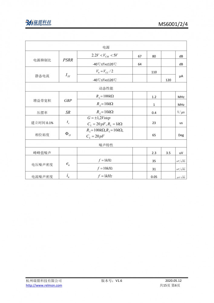 MS6004 technical document page 6