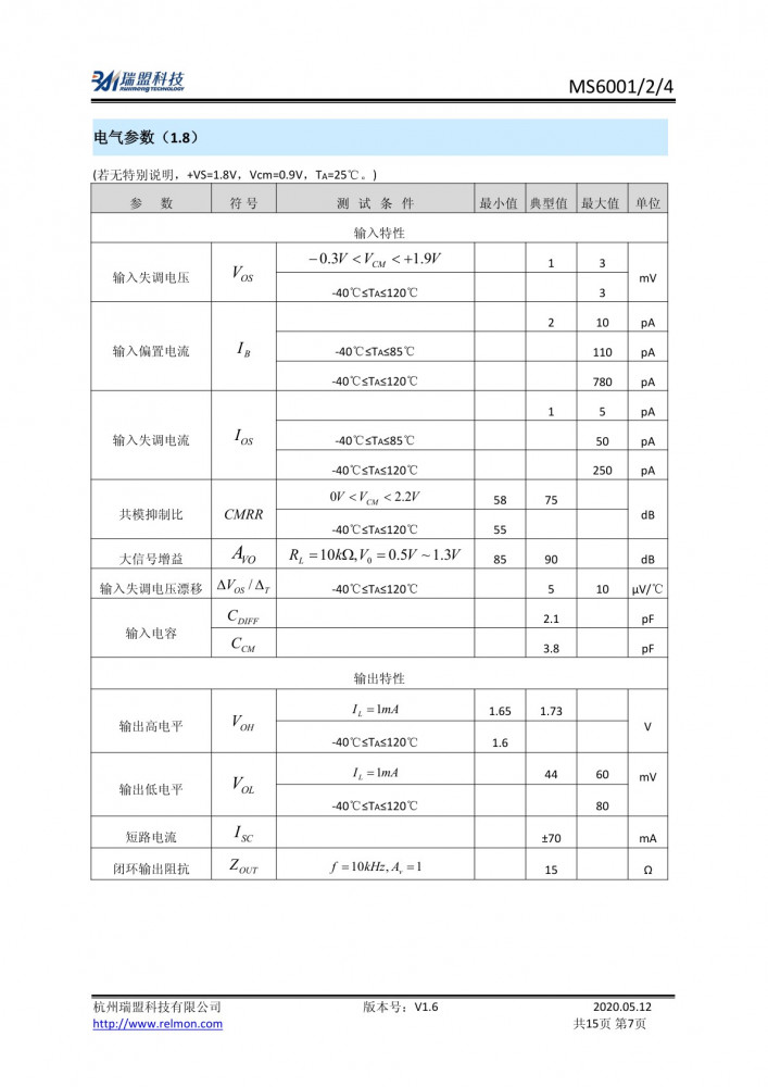 MS6004 technical document page 7