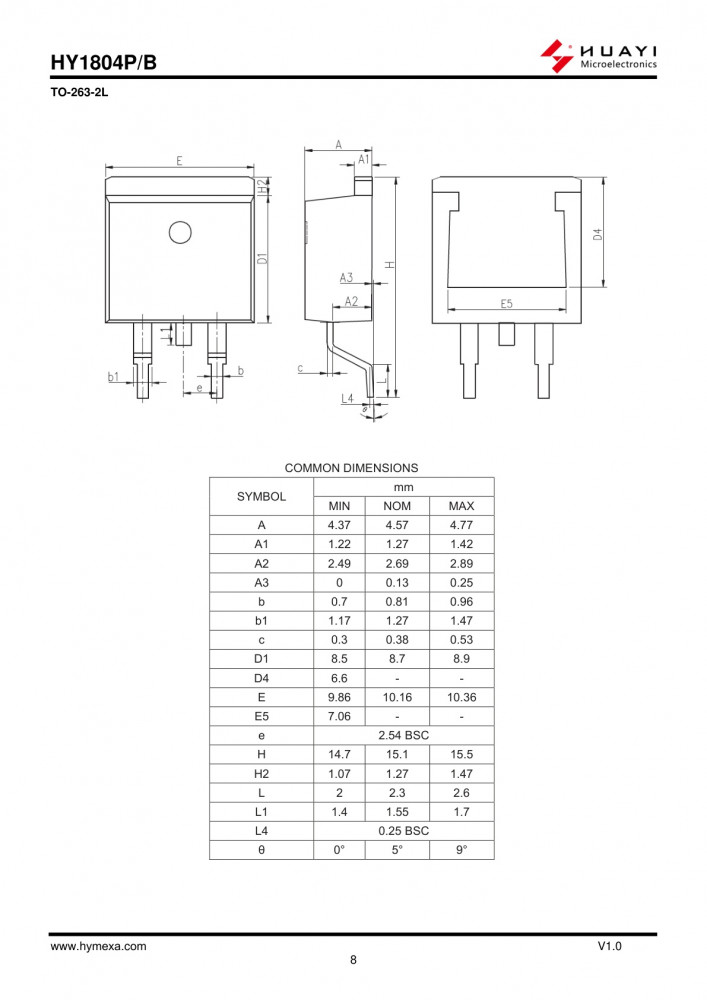 HY1804P datasheet page 8