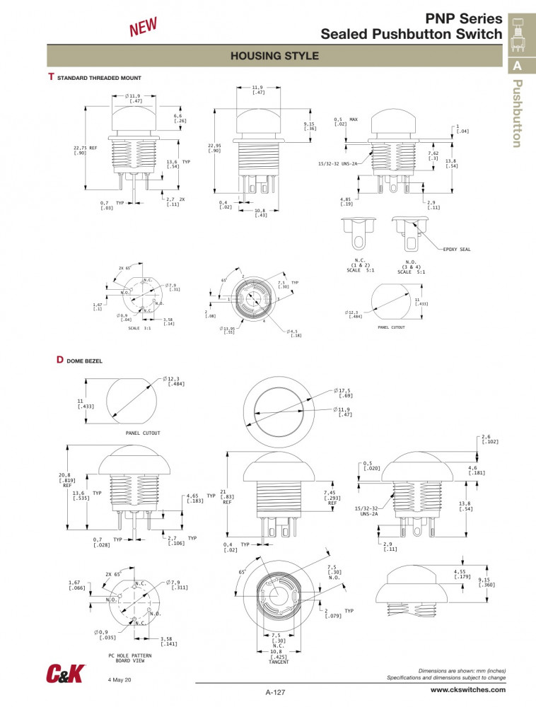 C&K PNP8S2D2Y03QE technical document page 3
