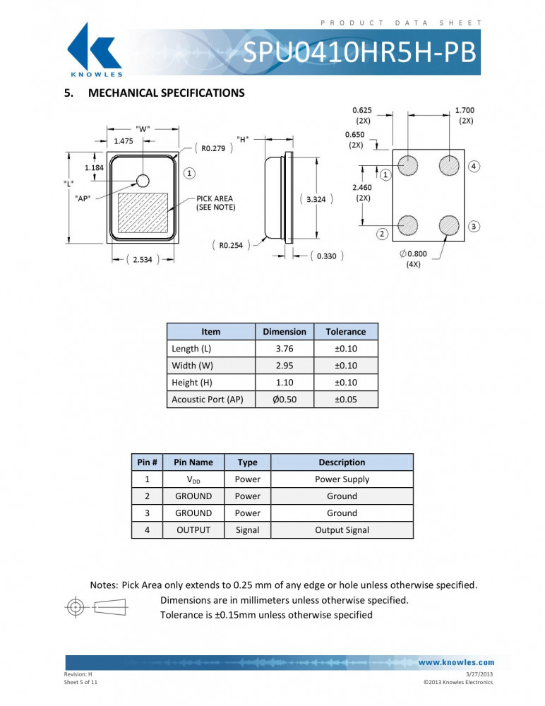 SPU0410HR5H-PB document page 5