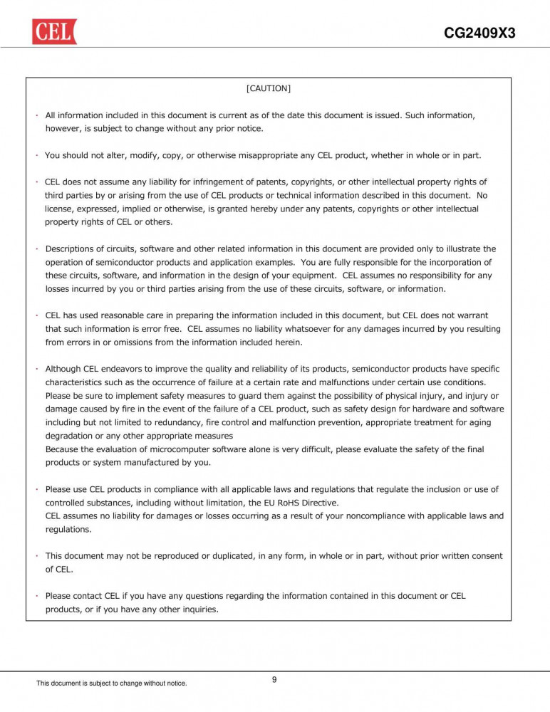 CG2409X3-C2 datasheet page 9