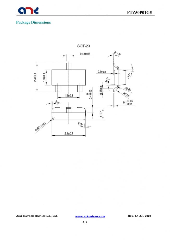 FTZ50P01G5 datasheet page 3