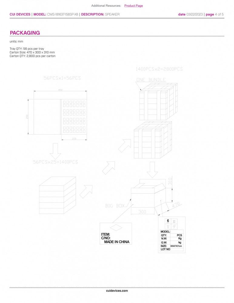 CMS-181637-158SP-X8 datasheet page 4