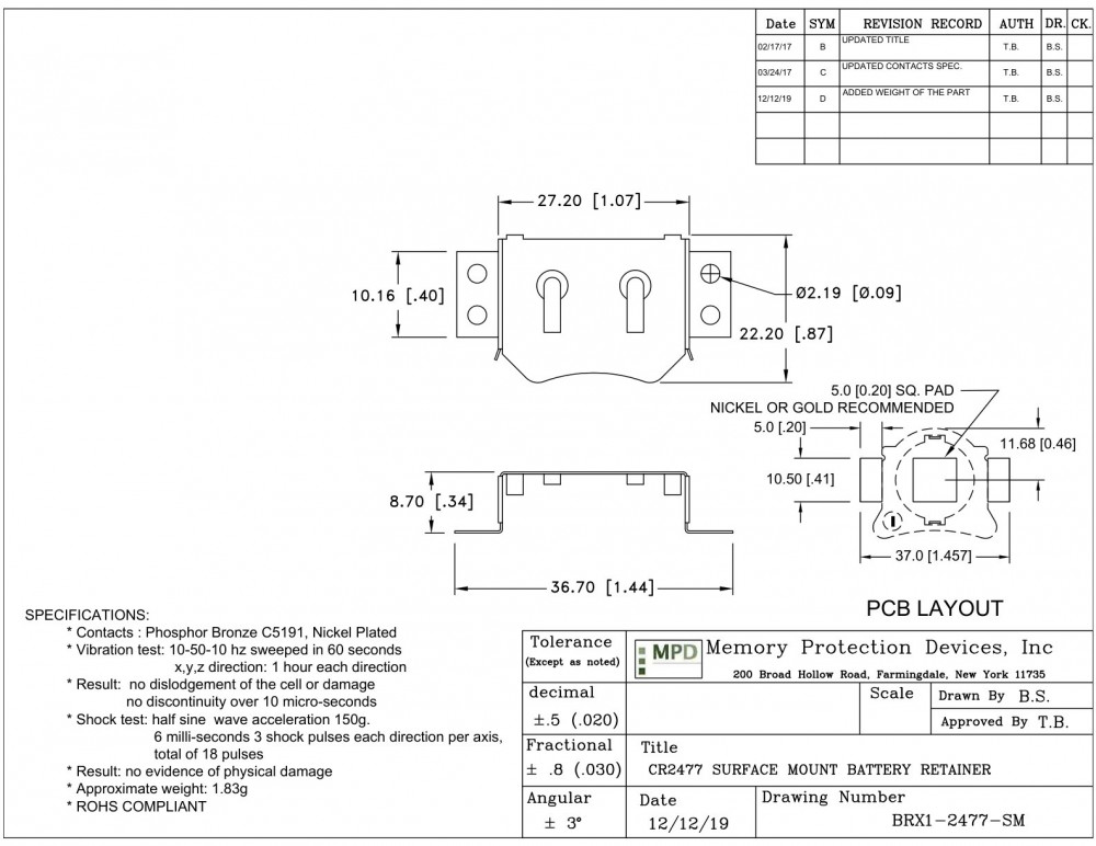 BX1-2477-SM technical drawing preview