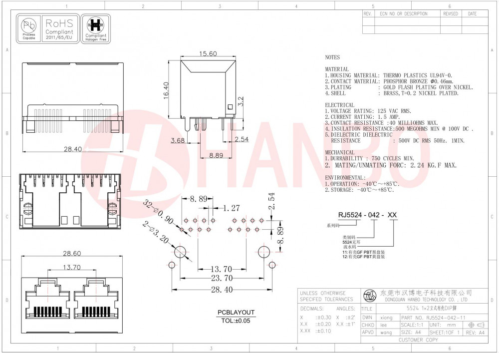 RJ5524-042-11 supplied technical document preview