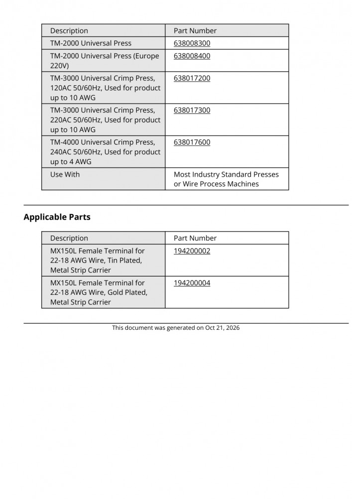 Molex 639008400 technical document preview, page 3