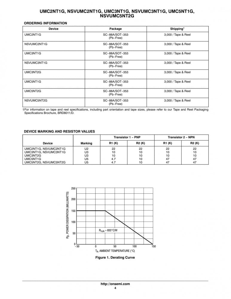 UMC5NT2G datasheet page 4