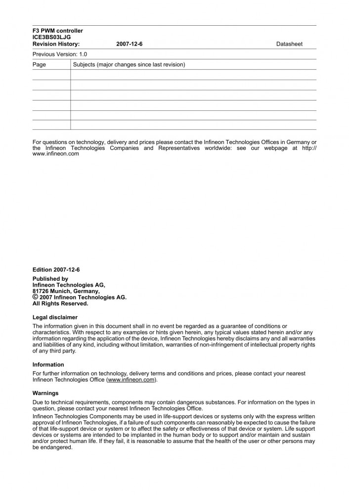ICE3BS03LJGXUMA1 datasheet page 2