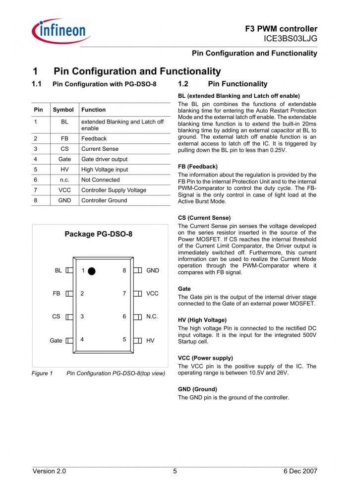ICE3BS03LJGXUMA1 datasheet page 5