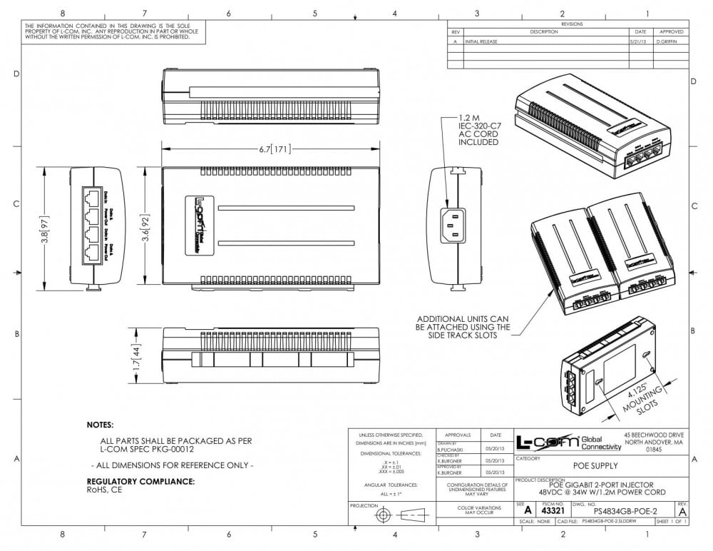 PS4834GB-POE-2 technical document preview