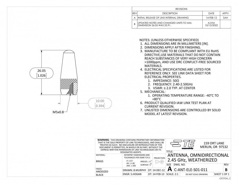 ANT-ELE-S01-011 technical drawing preview