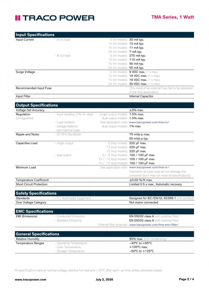 TMA series document page 2