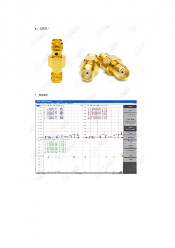 TOJOIN SMA-KK product photograph and test material