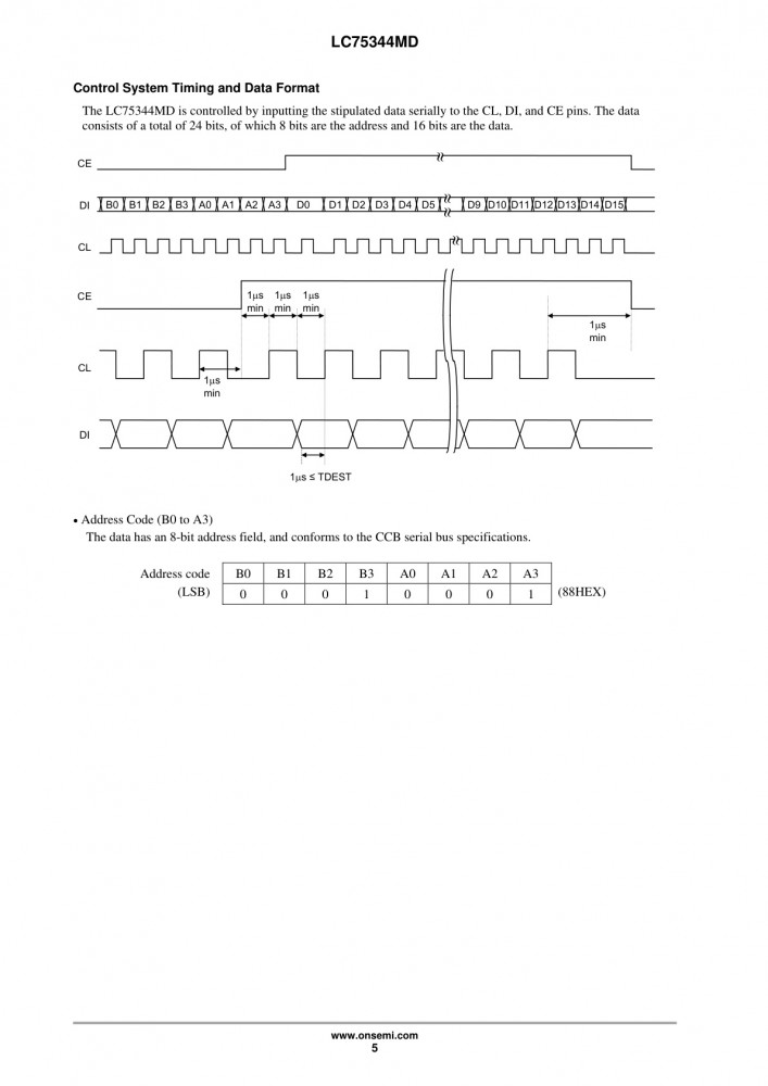 LC75344MD datasheet page 6