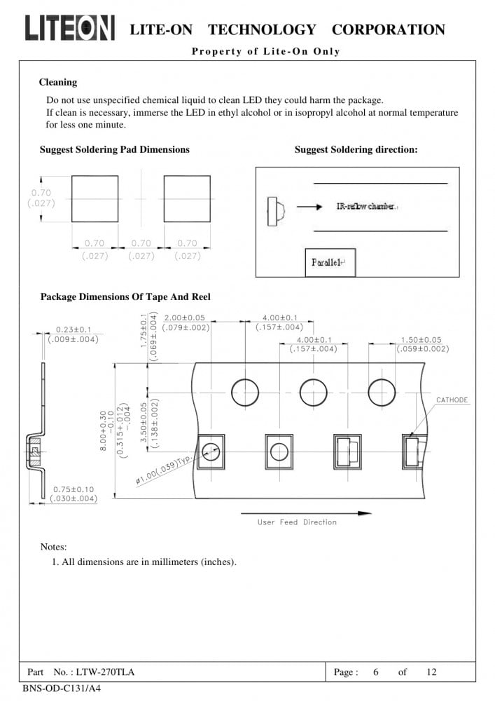 LTW-270TLA datasheet page 7